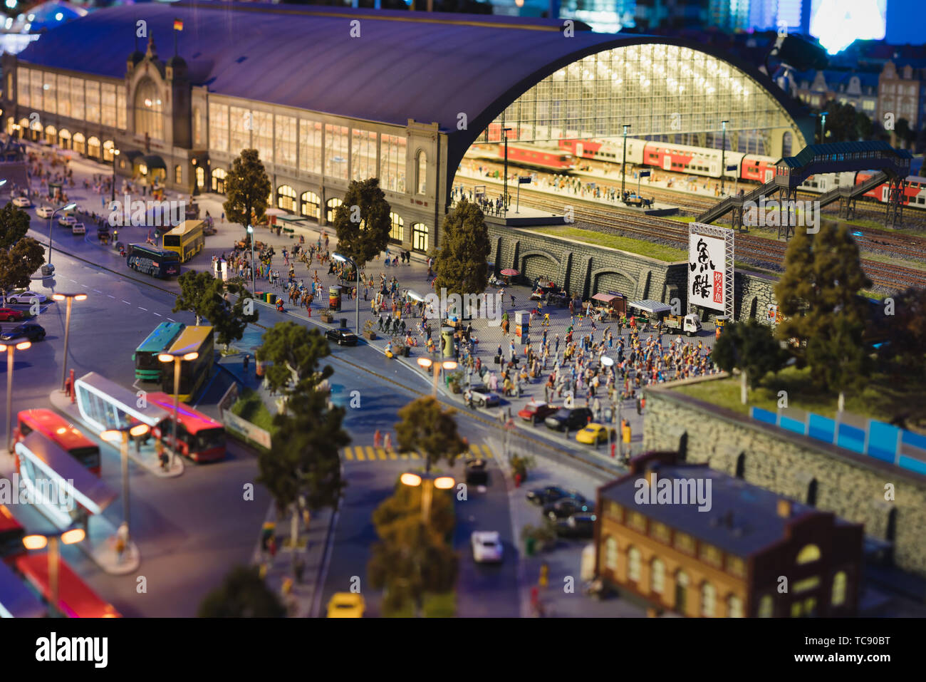 Shanghai's big dream microcity, the railway model theme sand table of ...