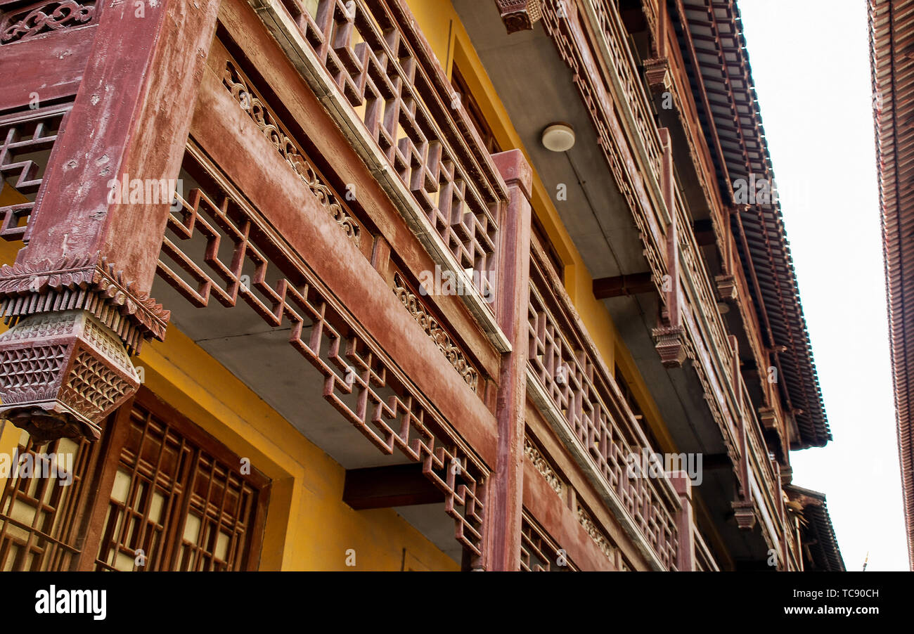 The old building of the Chenghuang Temple Stock Photo - Alamy