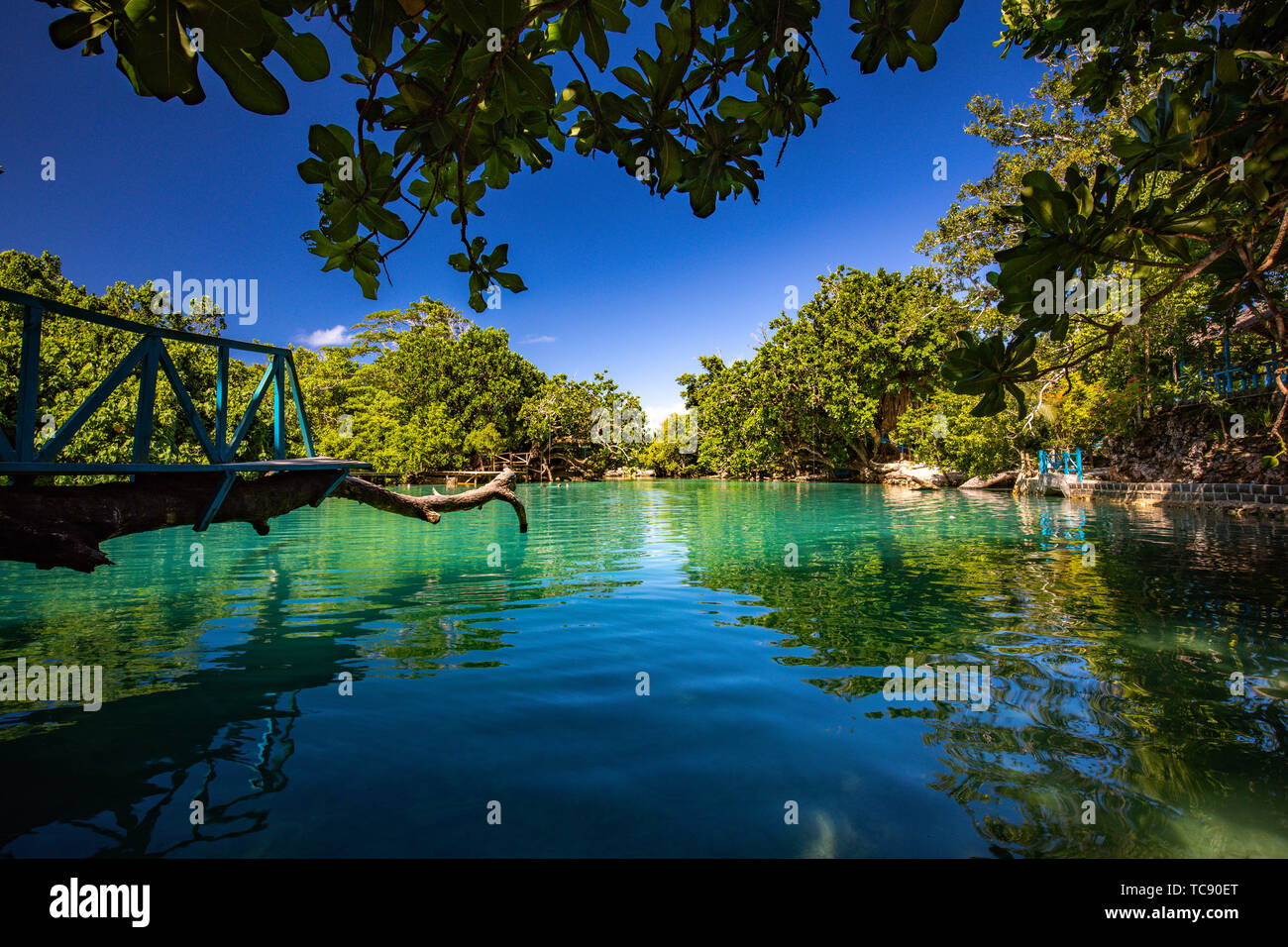 The Blue Lagoon, Port Vila, Efate, Vanuatu - famous tourist destination ...