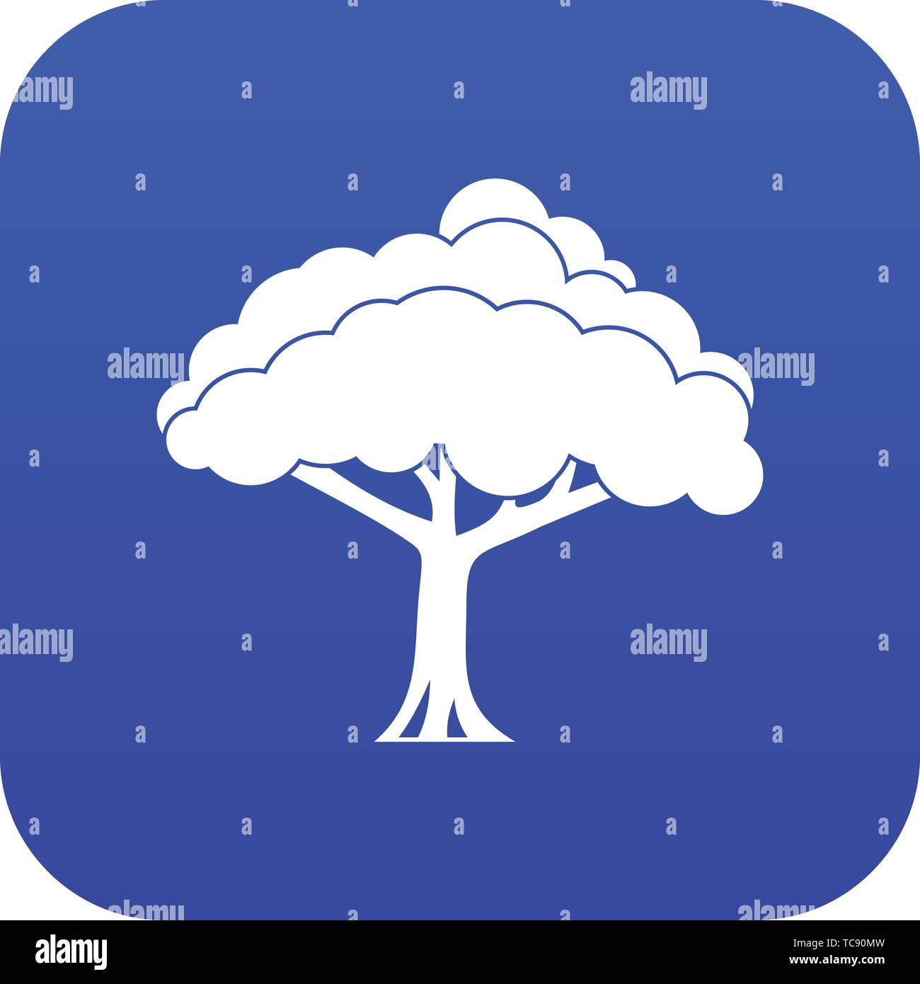 Tree icon digital blue Stock Vector Image & Art - Alamy