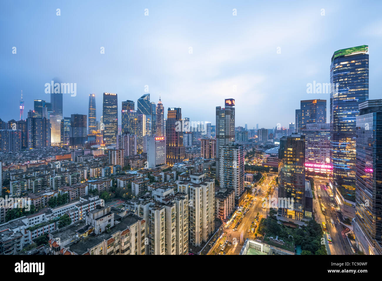 Guangzhou downtown high rise hi-res stock photography and images - Alamy