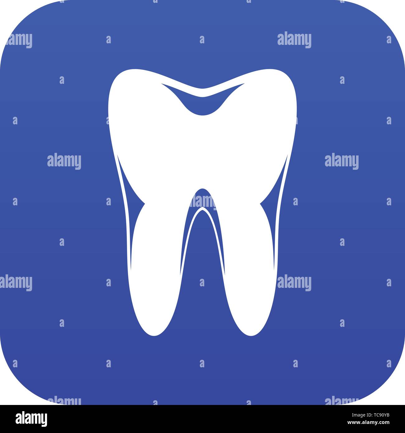 Human tooth icon digital blue Stock Vector Image & Art - Alamy