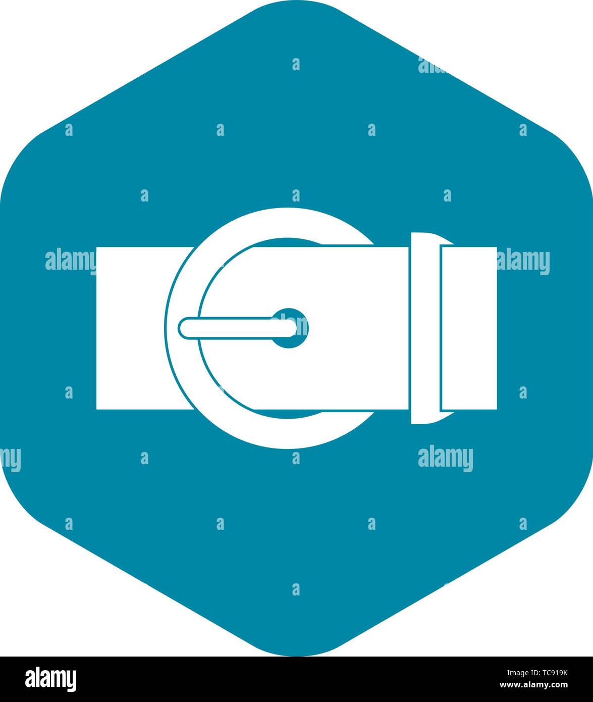 Circle belt buckle icon, simple style Stock Vector Image & Art - Alamy