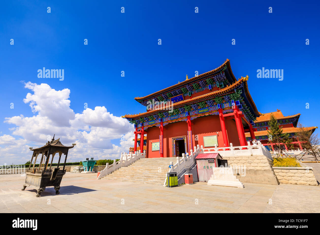 Hulunbuir Hailar Darjilin Temple, Inner Mongolia Stock Photo - Alamy