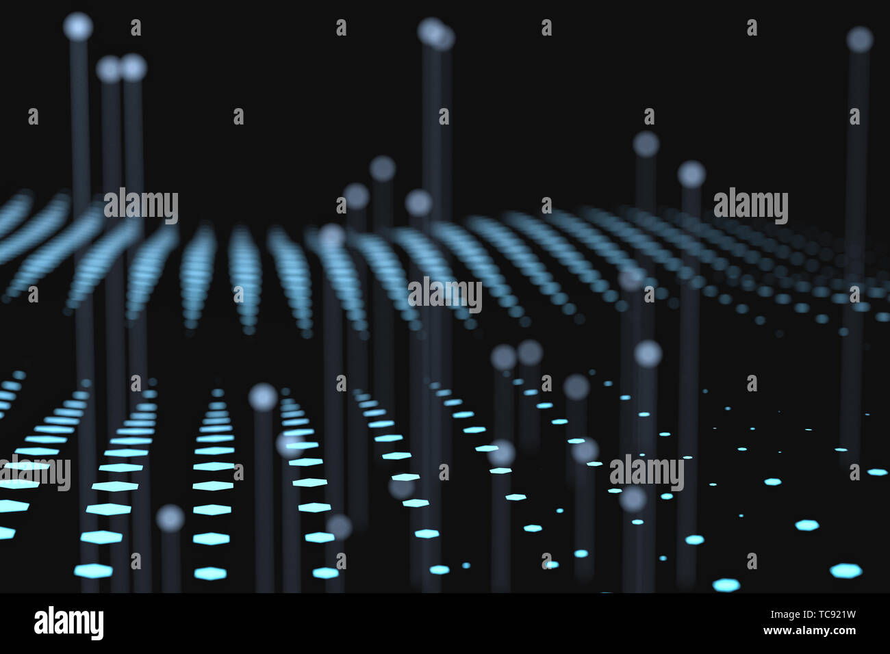 Three Dimensional Rendering Abstract Dots Variable Gradient Background 4496