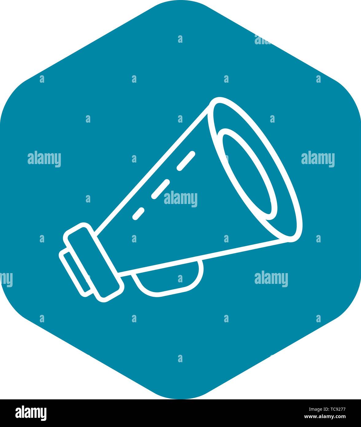 Public bullhorn icon, outline style Stock Vector Image & Art - Alamy