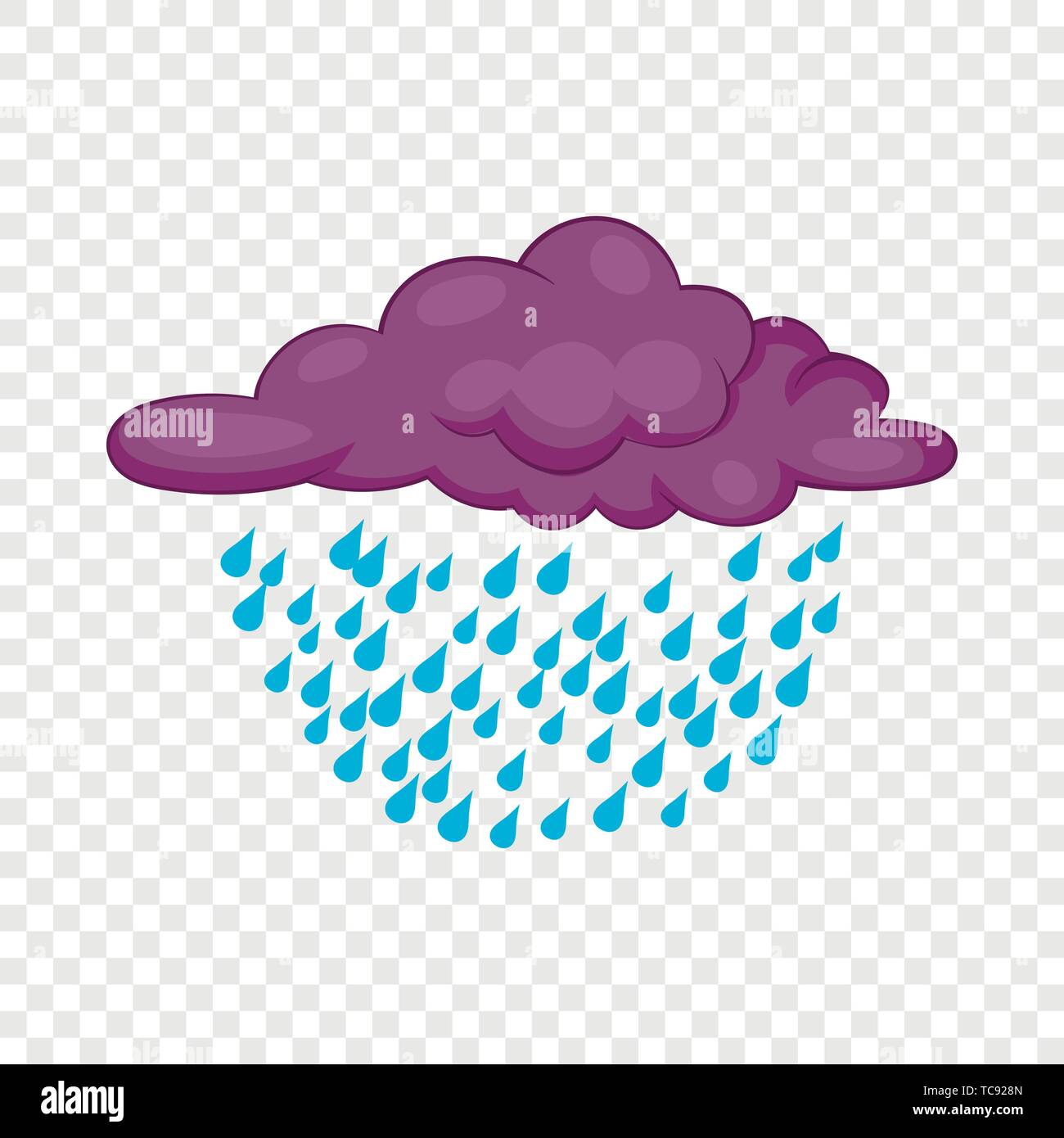 Clouds and rain icon, cartoon style Stock Vector Image & Art - Alamy