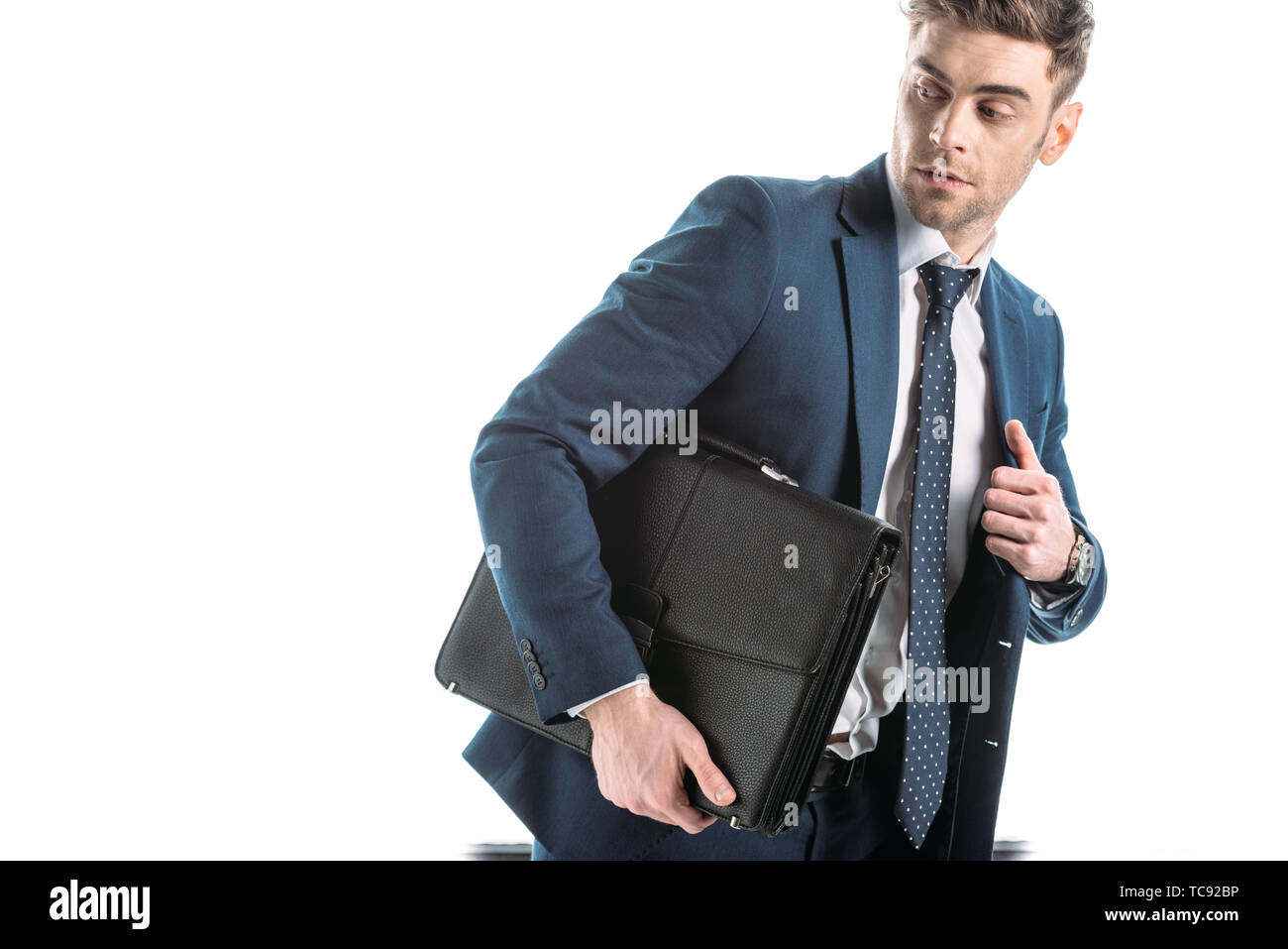 Hurrying businessman hi-res stock photography and images - Alamy