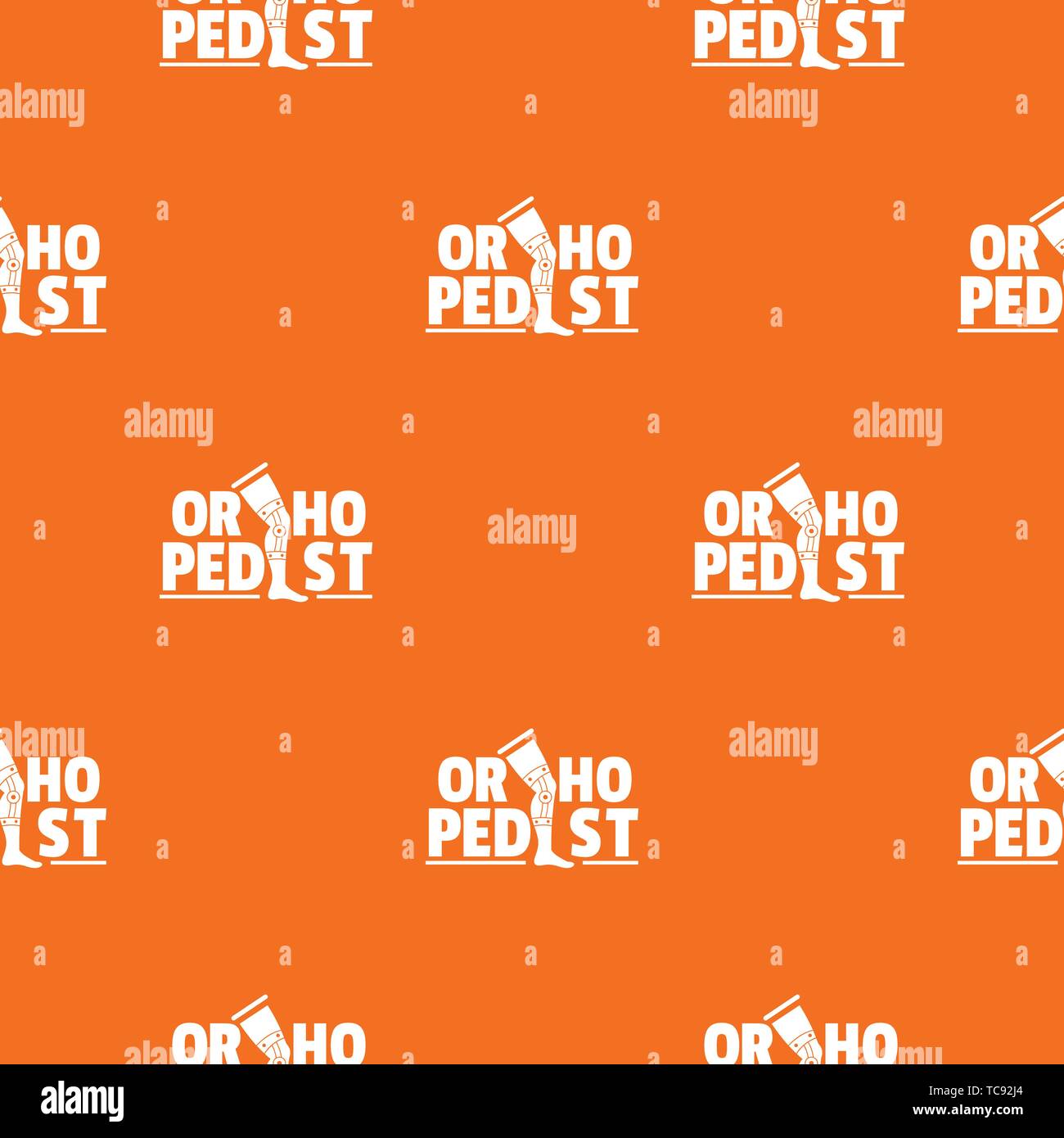 Orthopedic pattern vector orange Stock Vector Image & Art - Alamy
