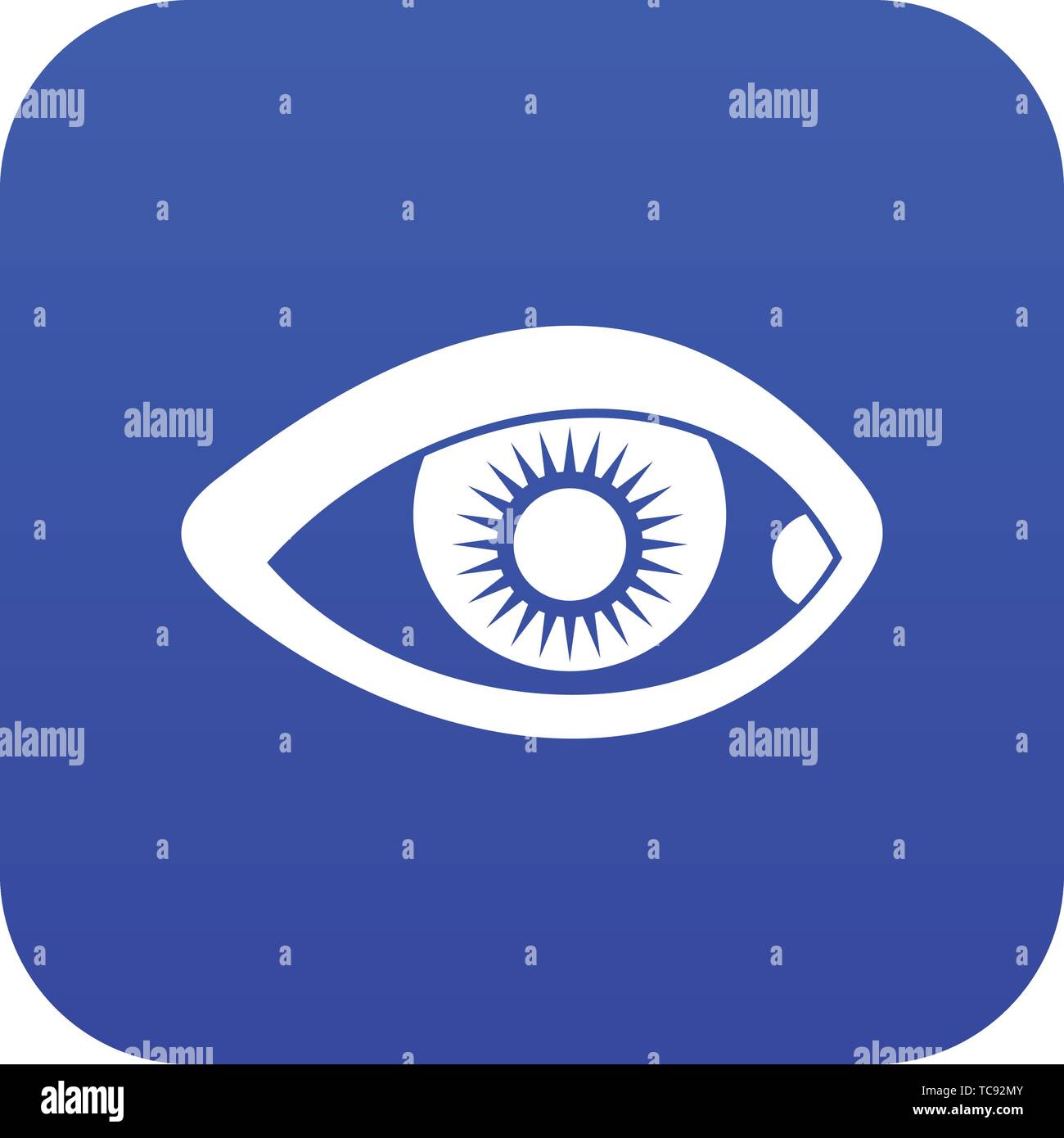 Eye icon digital blue Stock Vector Image & Art - Alamy