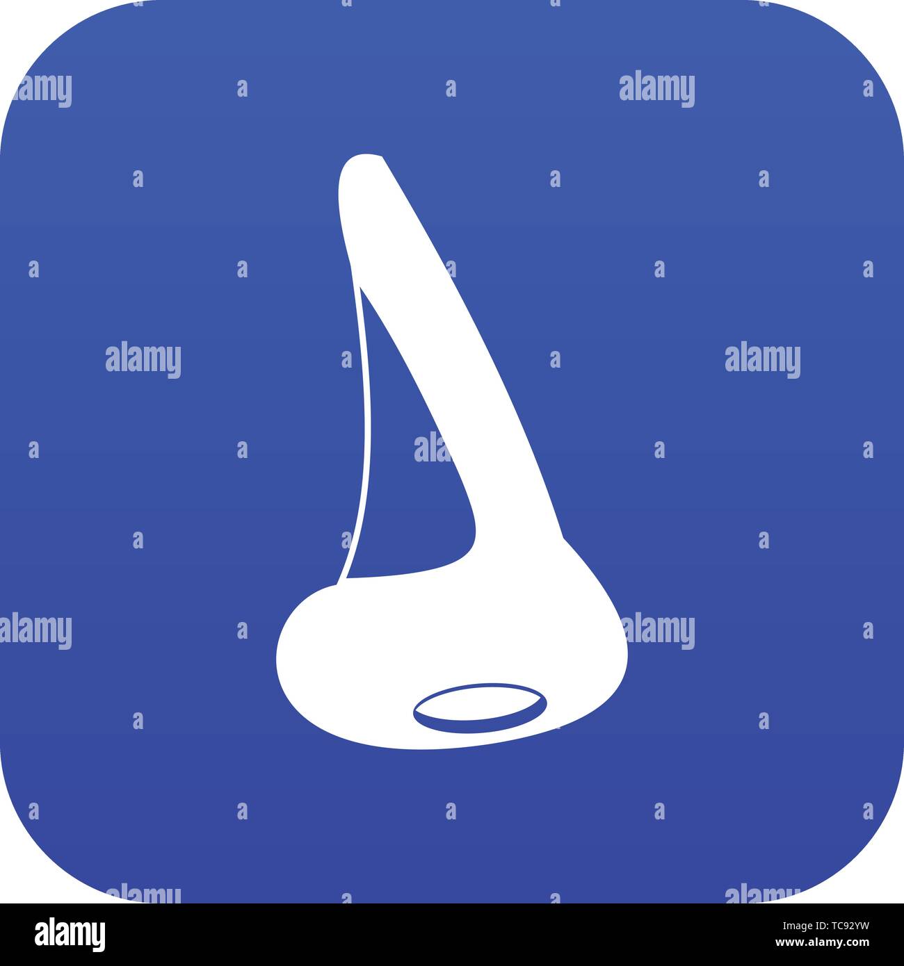 Nose side view icon digital blue Stock Vector Image & Art - Alamy