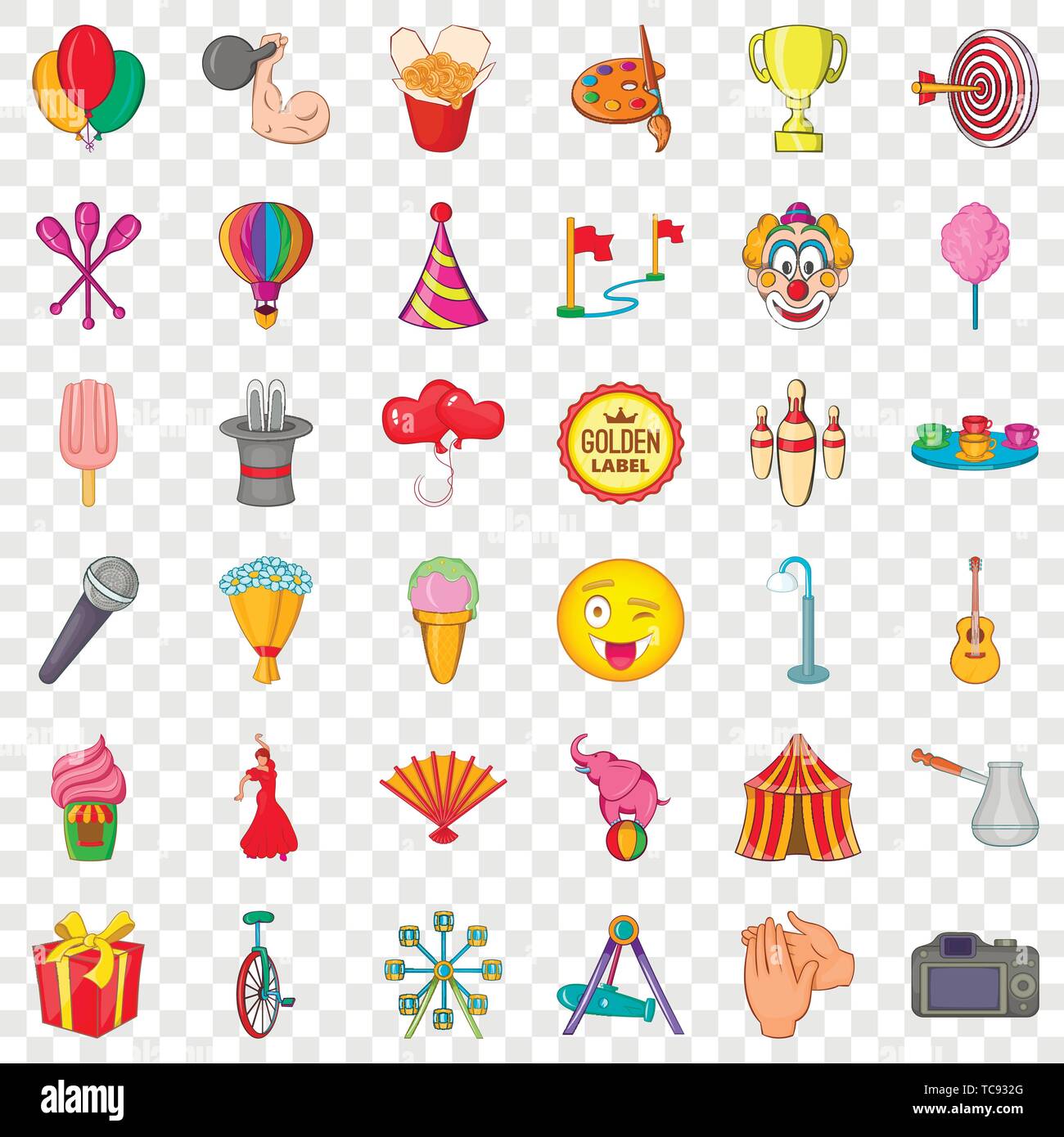 Children icons set, cartoon style Stock Vector Image & Art - Alamy