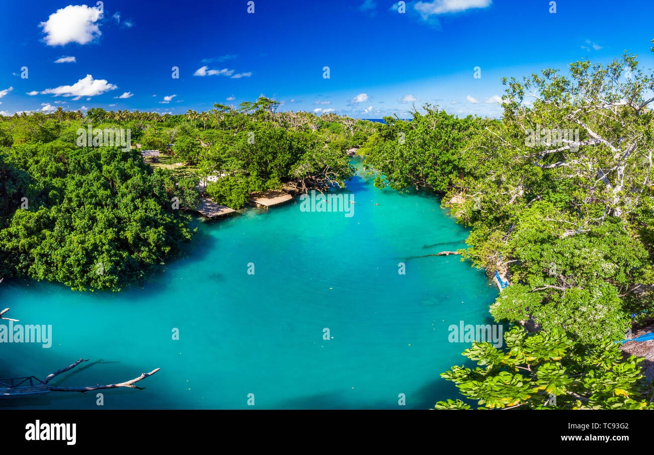 The Blue Lagoon, Port Vila, Efate, Vanuatu - famous tourist destination ...