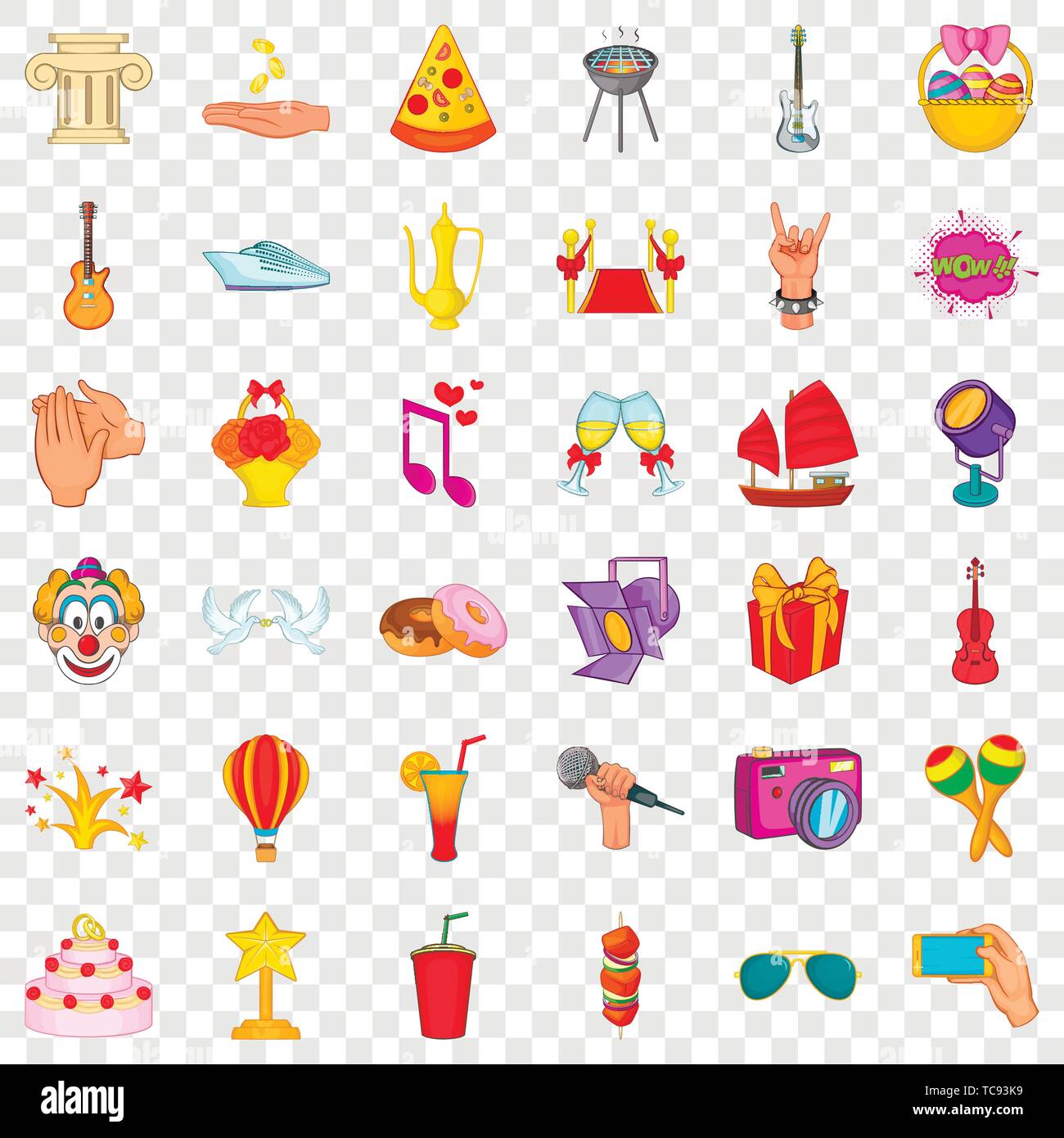 Ice cream icons set, cartoon style Stock Vector Image & Art - Alamy