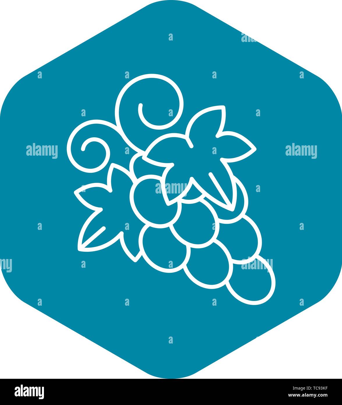 Table grape icon, outline style Stock Vector Image & Art - Alamy