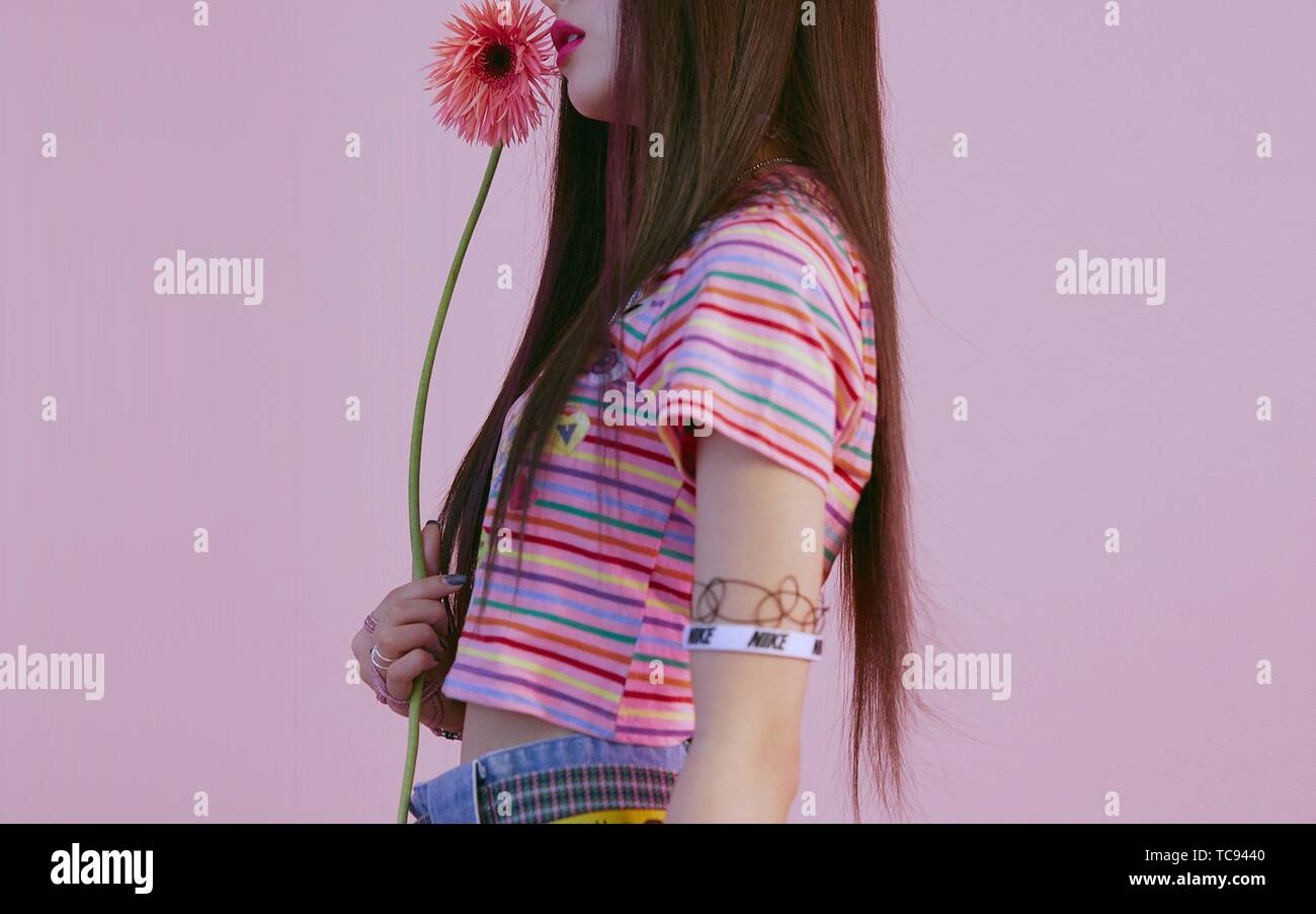 First love pink system Stock Photo - Alamy