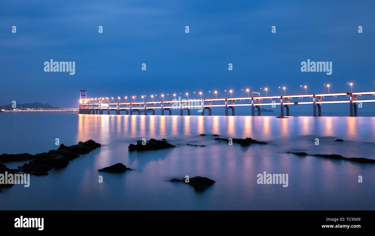 Dalian Bay Bridge Stock Photo - Alamy