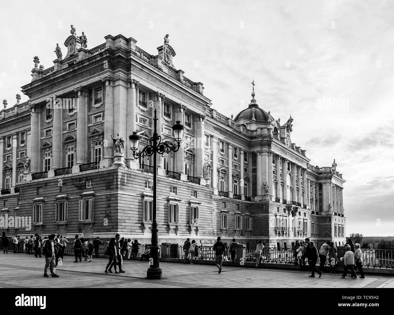 Royal palace palacio real Black and White Stock Photos & Images - Alamy