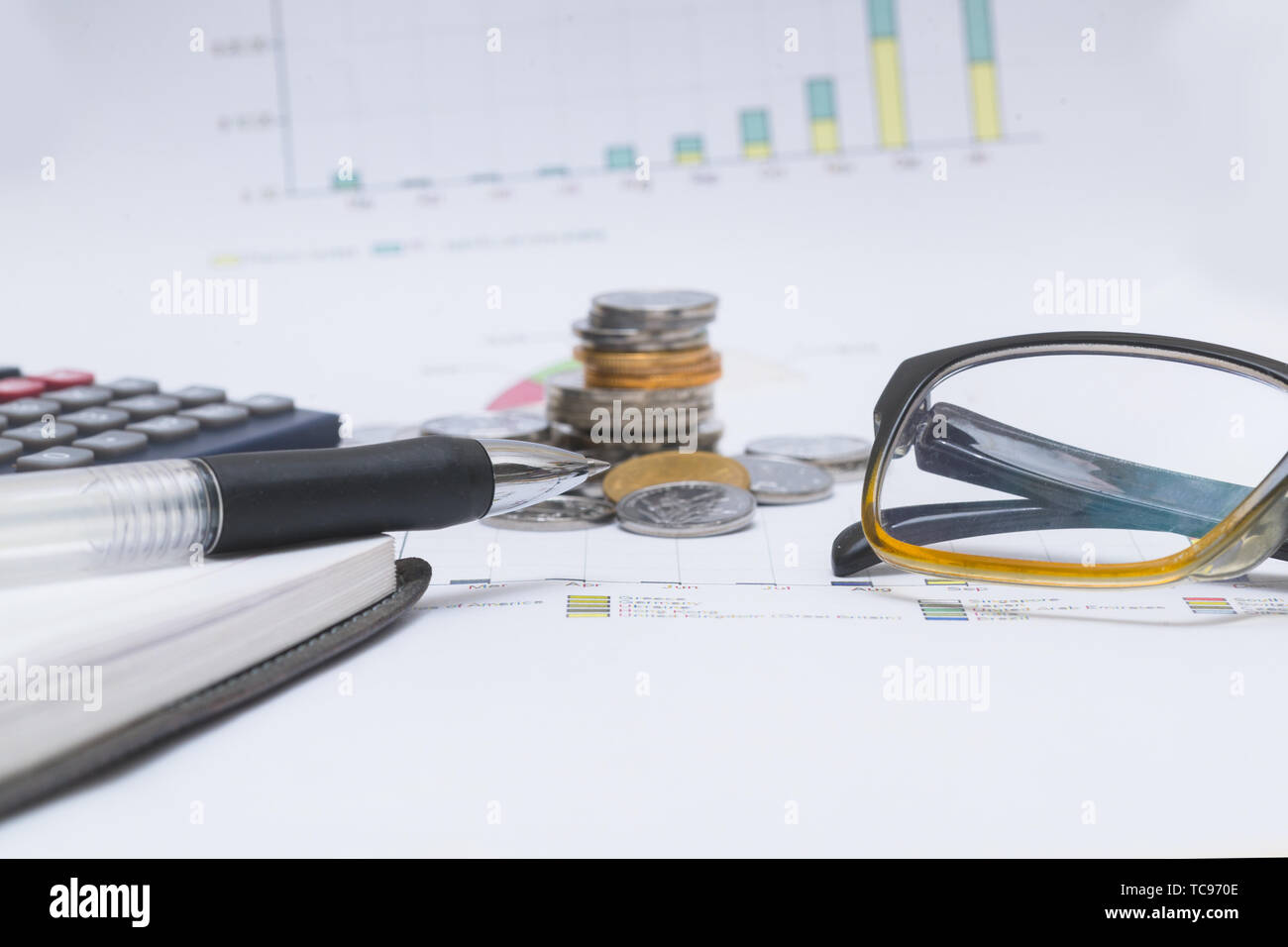 Creative diagram of business accounting concept Stock Photo - Alamy