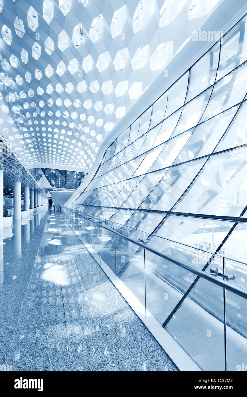Hall of modern building Stock Photo - Alamy