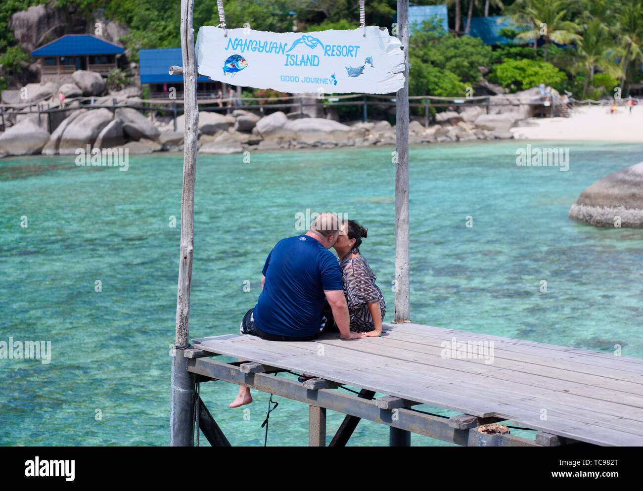 Foreign couple on Sumi Island Stock Photo - Alamy