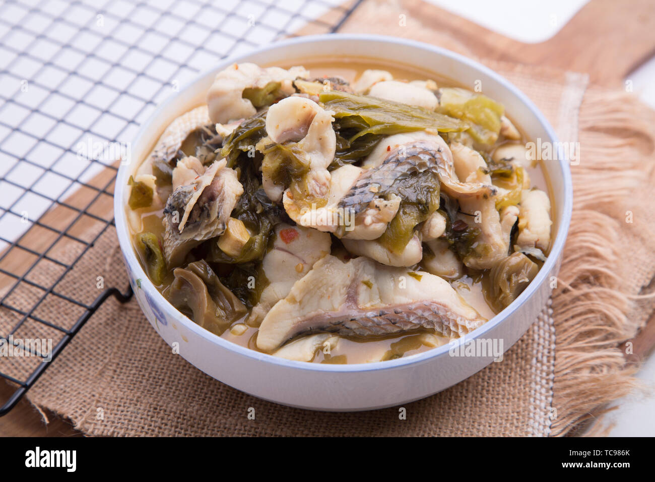 pickled cabbage fish Stock Photo - Alamy