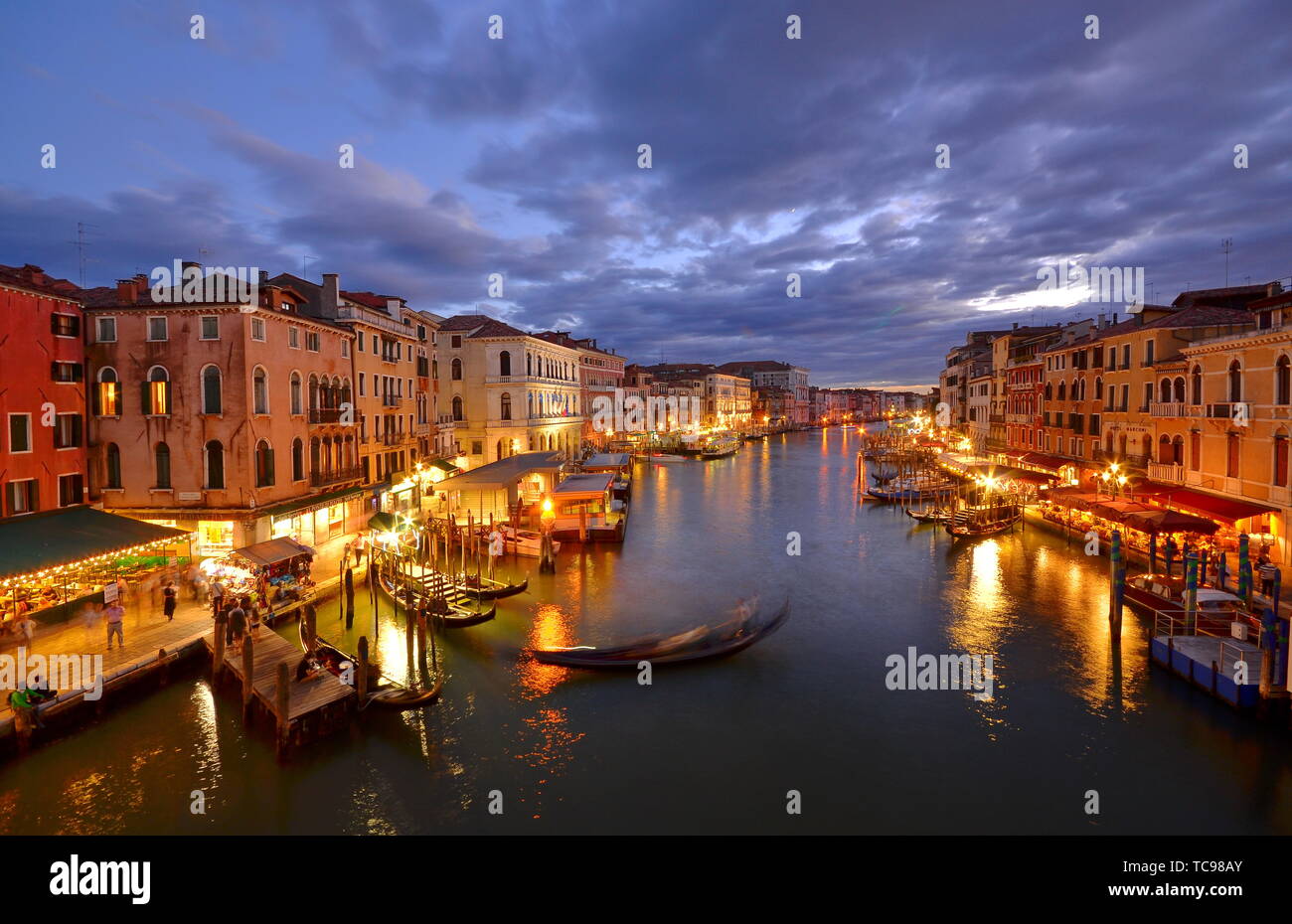 Night view of Venice Stock Photo - Alamy