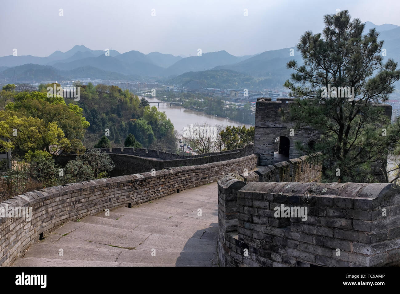 The Great Wall of Linhai, Taizhou City, Zhejiang Province, also known ...