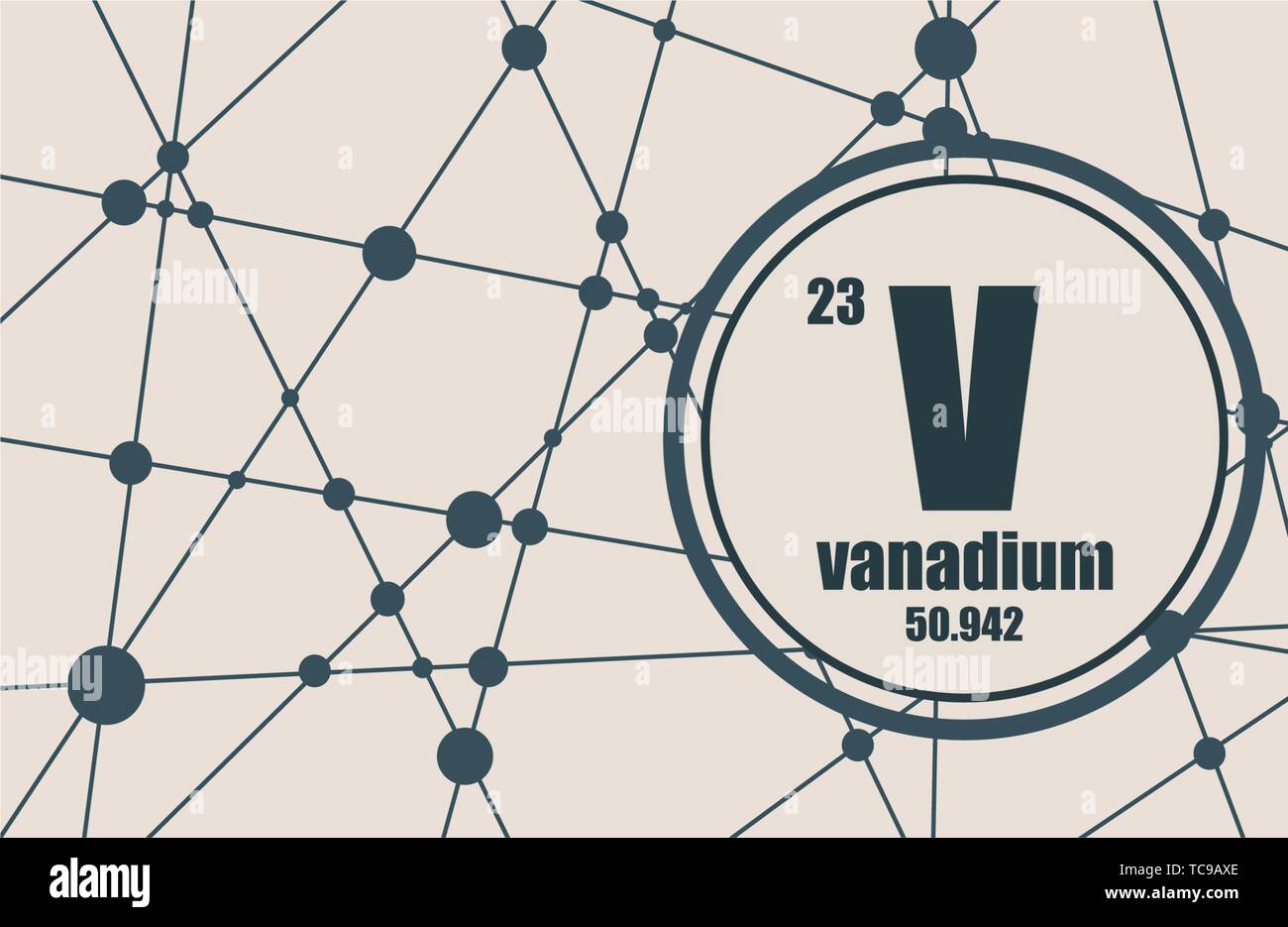 Symbol chemical element vanadium hi-res stock photography and images ...