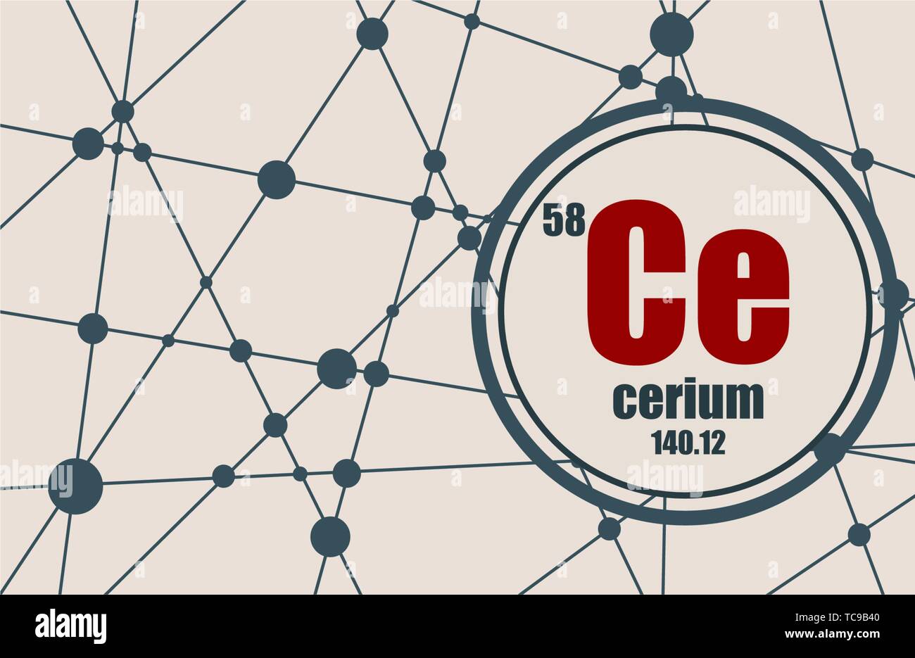 Cerium chemical element Stock Vector Image & Art - Alamy