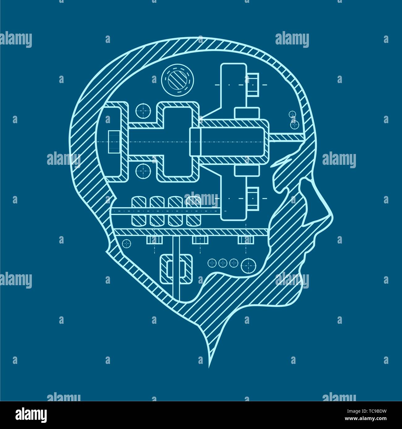 Human profile view Stock Vector Image & Art - Alamy