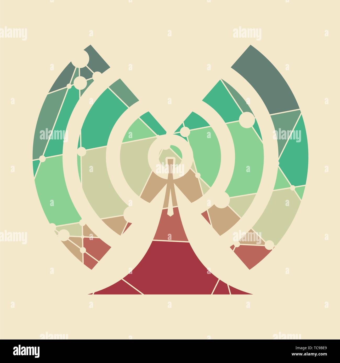 Wifi symbol triangle hi-res stock photography and images - Alamy