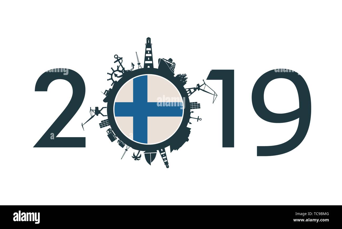 Port ship in city Stock Vector Images - Alamy