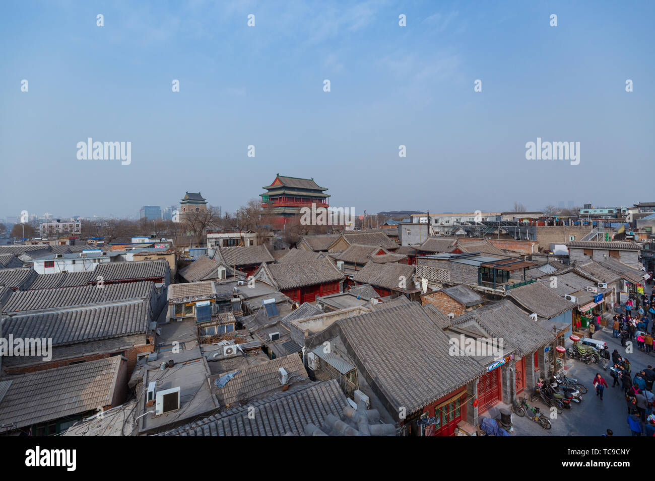 Beijing Bell Gulou Stock Photo - Alamy