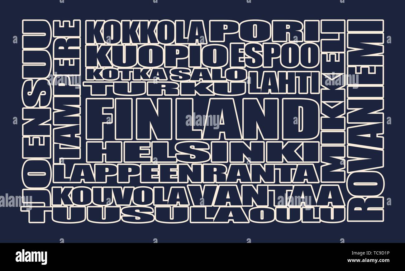 Finnish words hi-res stock photography and images - Alamy