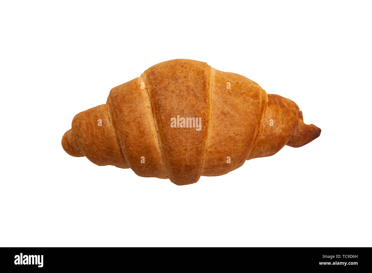 Delicious croissant on wood Cut Out Stock Images & Pictures - Alamy