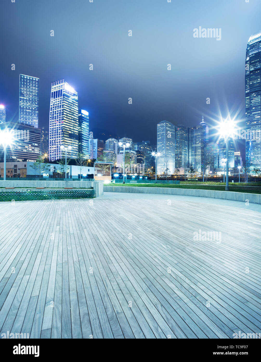 square with night modern building background Stock Photo - Alamy