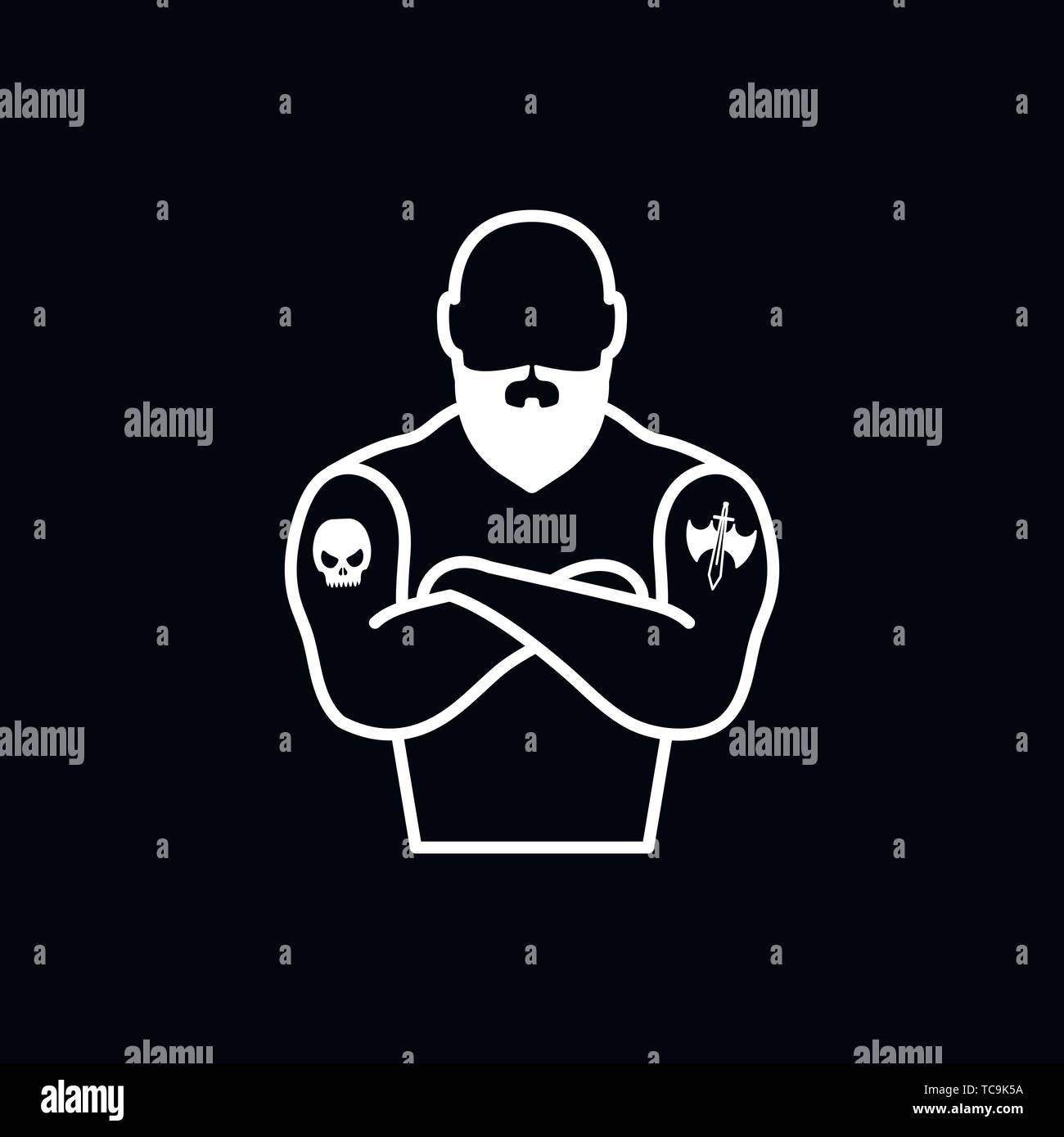 Body tattoo icon logo, vector sign symbol for design Stock Vector Image ...