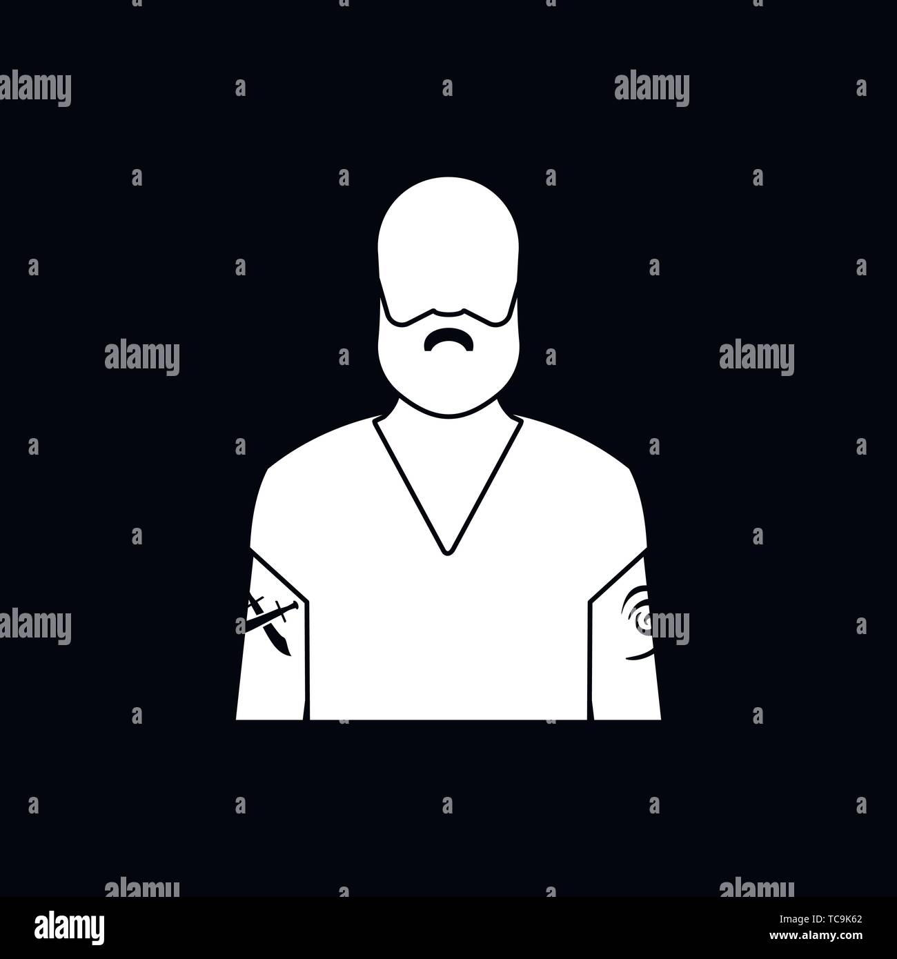 Body tattoo icon logo, vector sign symbol for design Stock Vector Image ...