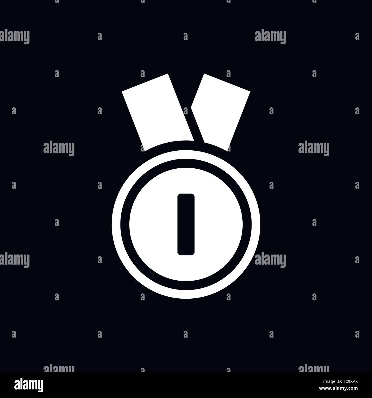 Medal icon, Medal symbol for your web site Stock Vector Image & Art - Alamy