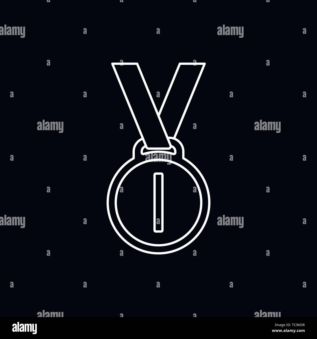 Medal icon, Medal symbol for your web site Stock Vector Image & Art - Alamy