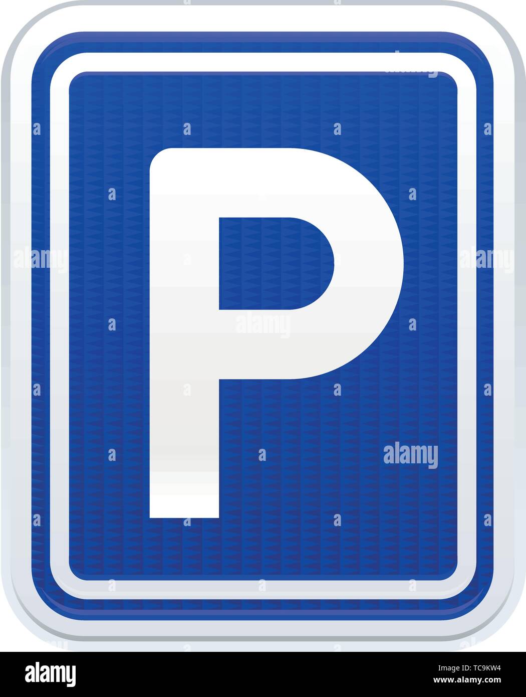 Vector illustration. Parking traffic signal in shiny style, with ...