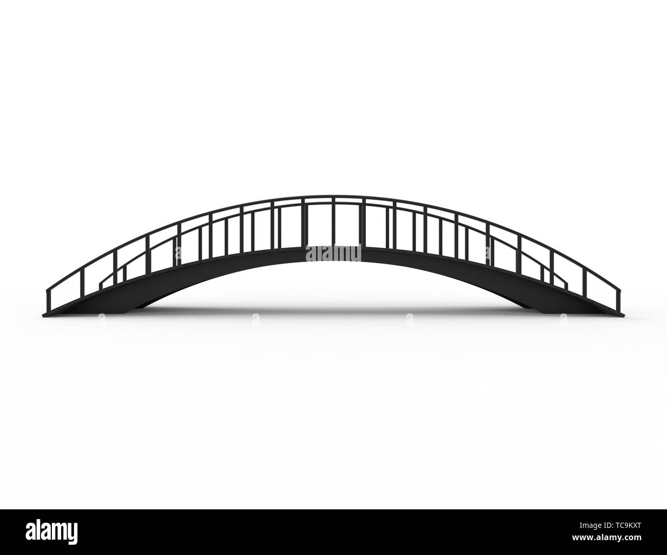 3D rendering of a bridge isolated on white background Stock Photo - Alamy