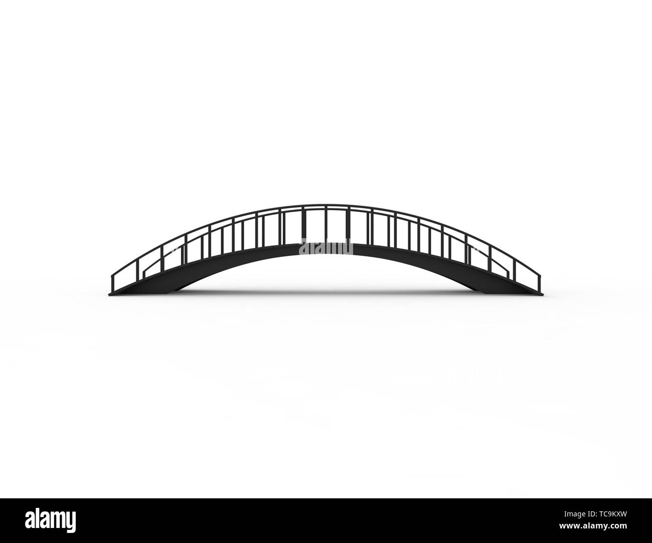 3D rendering of a bridge isolated on white background Stock Photo - Alamy