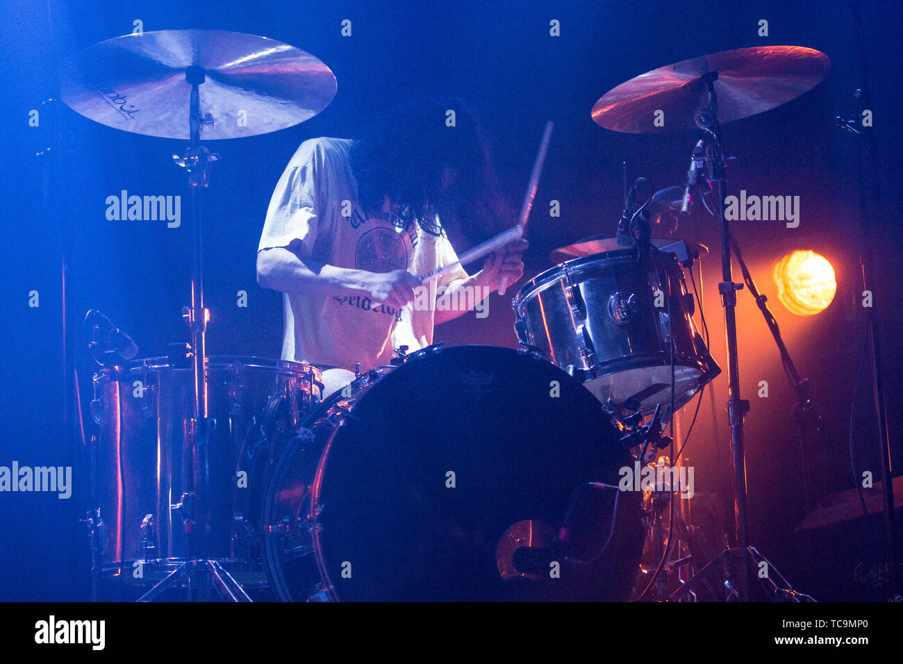 Deerhunter drummer moses archuleta hi-res stock photography and images ...