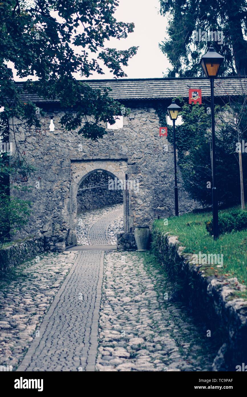 Gothic style walkway hi-res stock photography and images - Alamy