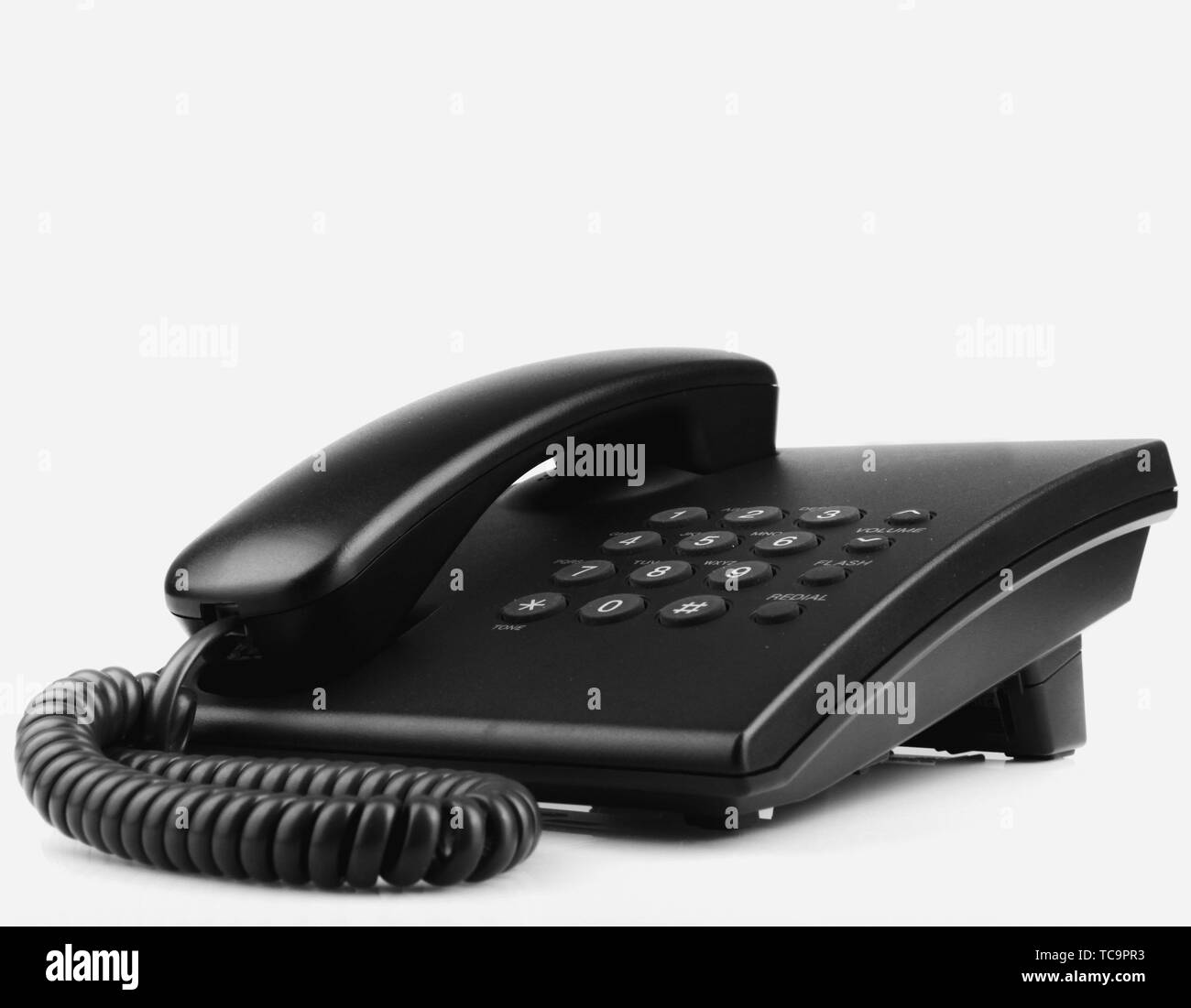 White background telephone Black and White Stock Photos & Images - Alamy