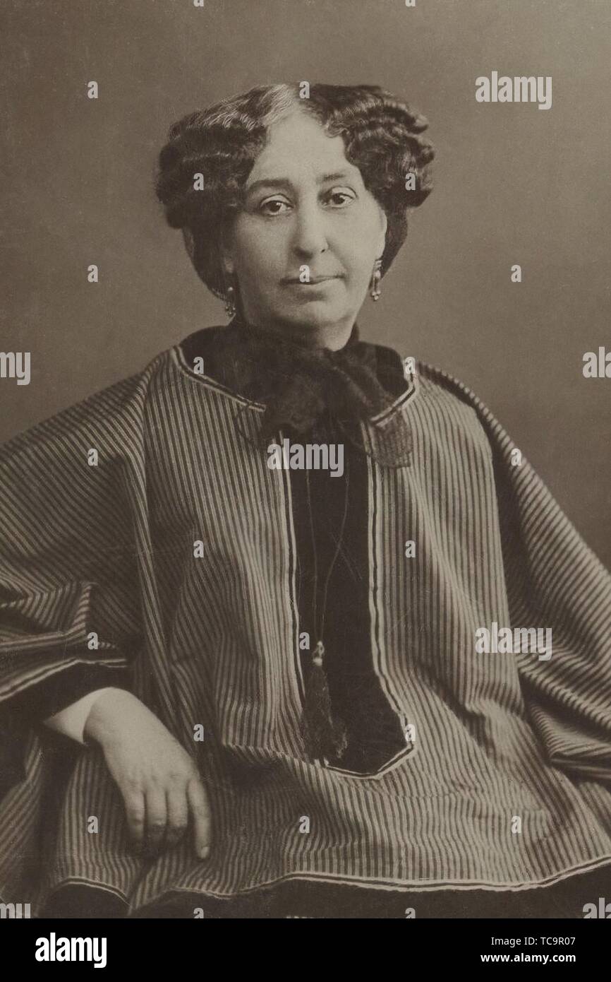 Portrait of george sand 1804 1876 hi-res stock photography and images ...