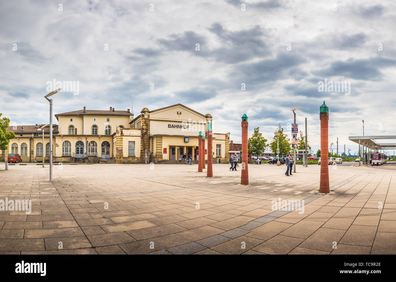 GOTHA, GERMANY - CIRCA MAY, 2019: Railway station alias Bahnhof of ...