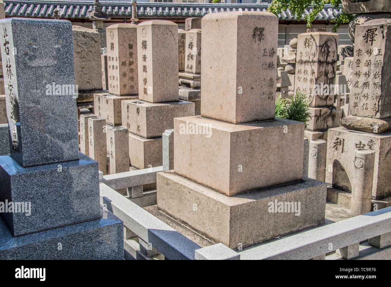 Japanese cemetery graveyard tombstones hi-res stock photography and ...